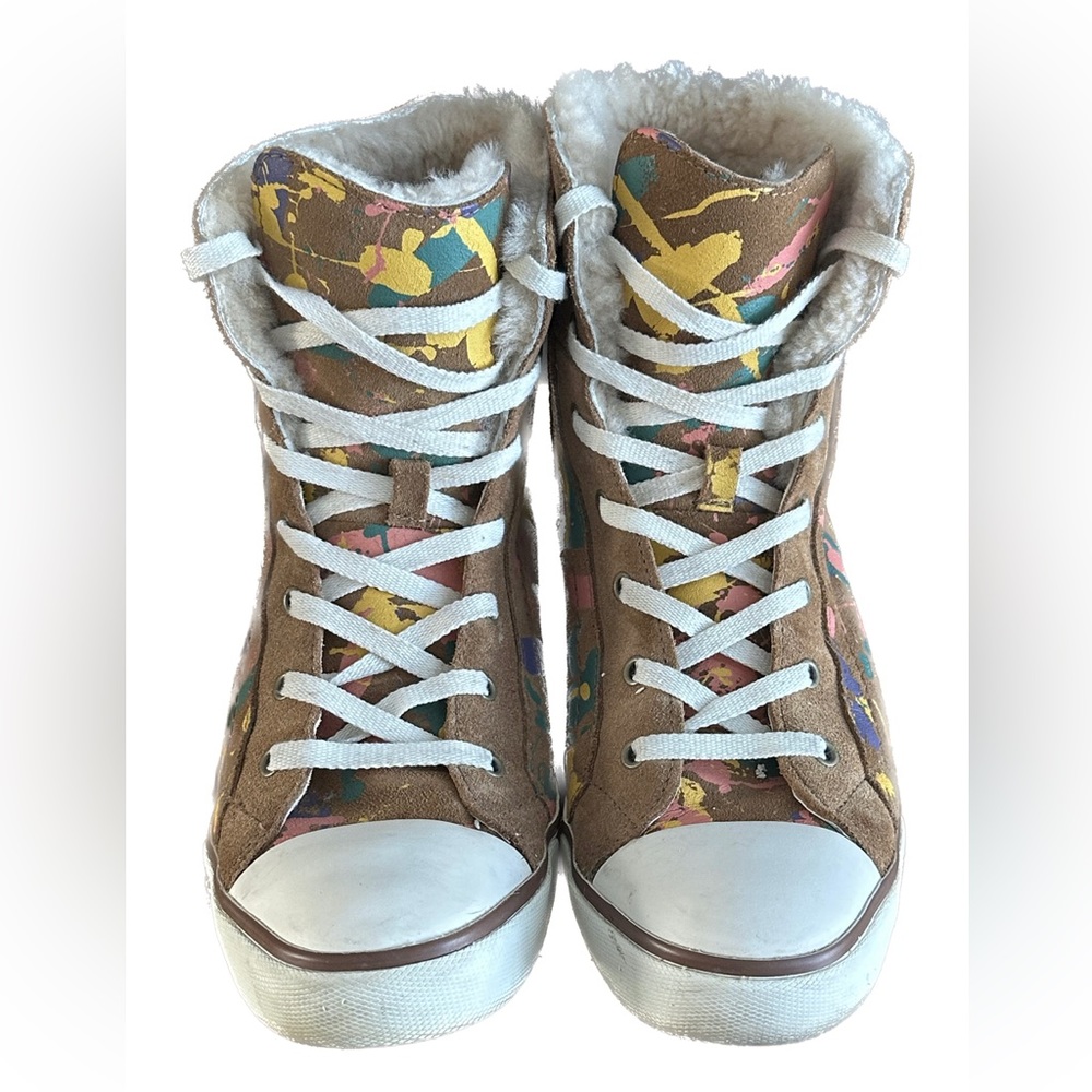 Ugg Chestnut Hightop Paint Splatter Sneaker Boots Siz… - Gem